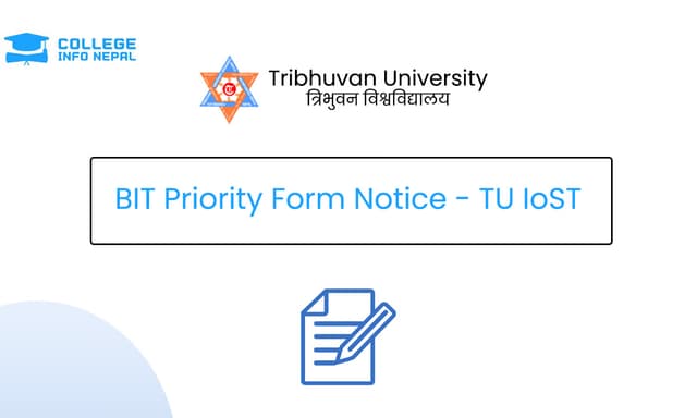 BIT Priority Form Notice 2082 - TU IoST