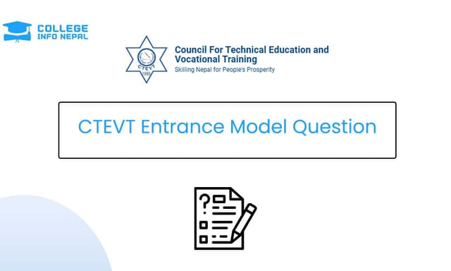 CTEVT Entrance Model Question 2080